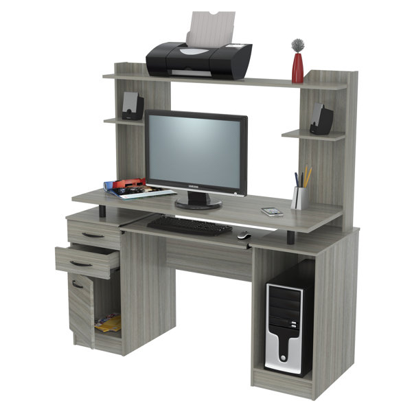 Winston Porter Magreb Desk with Hutch & Reviews | Wayfair