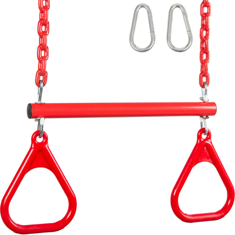 Swing Set Stuff Trapeze Bar with Rings and Coated Chain & Reviews | Wayfair