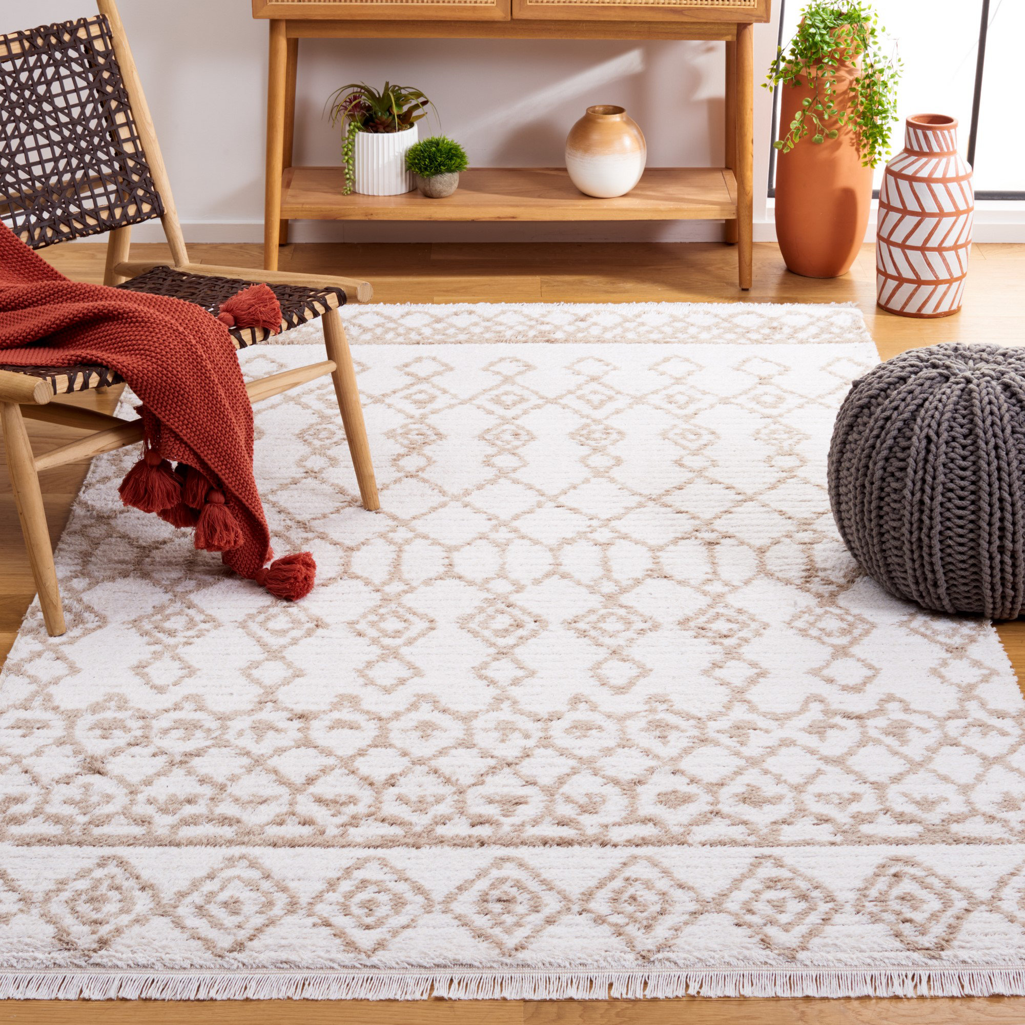 Foundry Select Belniak Performance Geometric Rug | Wayfair