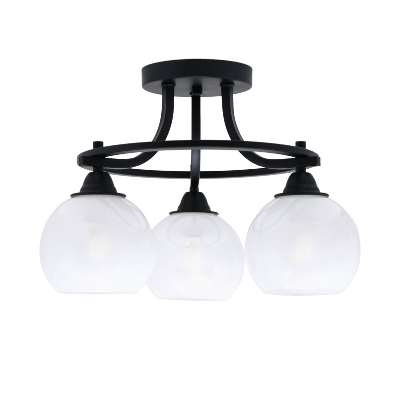 Toltec Lighting Paramount 3-Light Semi-Flush Light | Wayfair