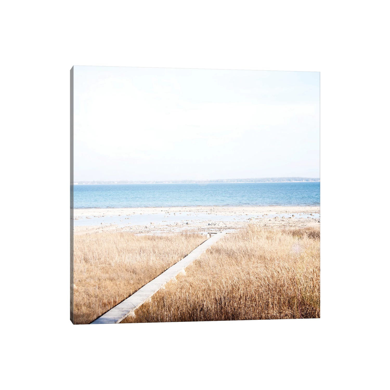 East Urban Home Grassy Shore by Kali Wilson - Wrapped Canvas Photograph ...