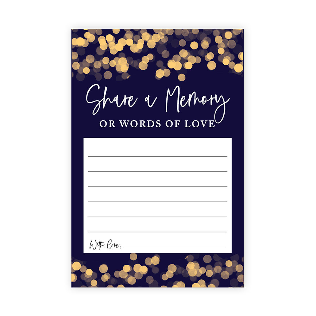 Koyal Wholesale Blurred Confetti Share a Memory Cards | Wayfair