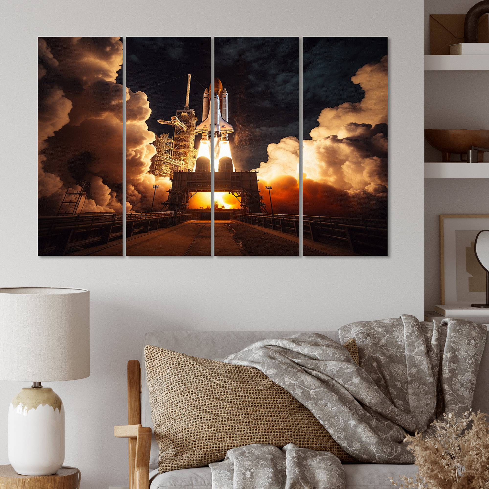 17 Stories Space Shuttle Captivating Night Launch I - Space Shuttle ...