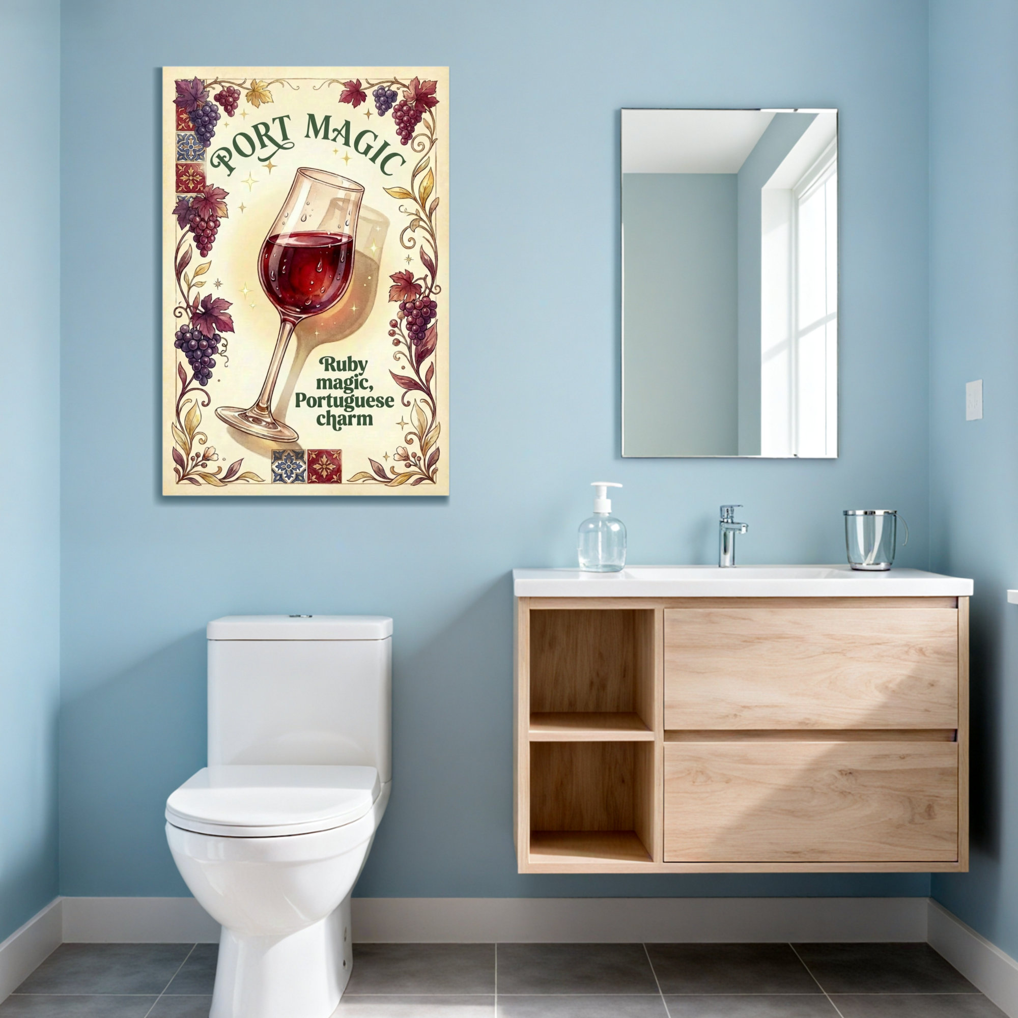 Astoria Grand Fashion Port Magic Ruby Wine Grape Vine Pattern | Wayfair