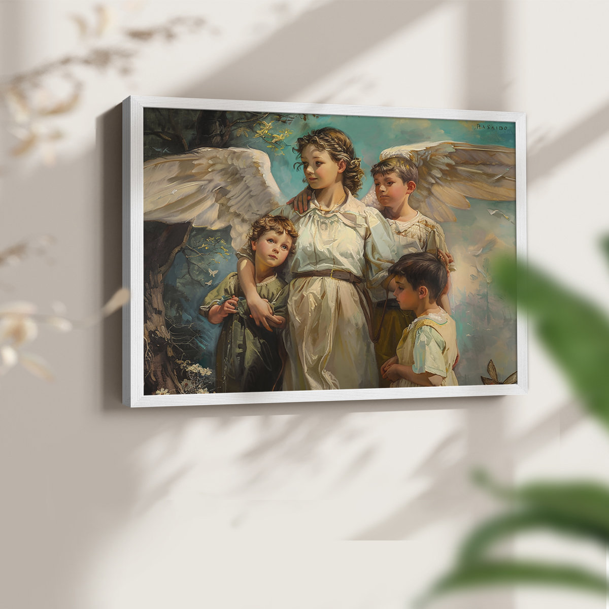 The Holiday Aisle® Angels From Above-XCVIII -Framed Print - Restickable ...