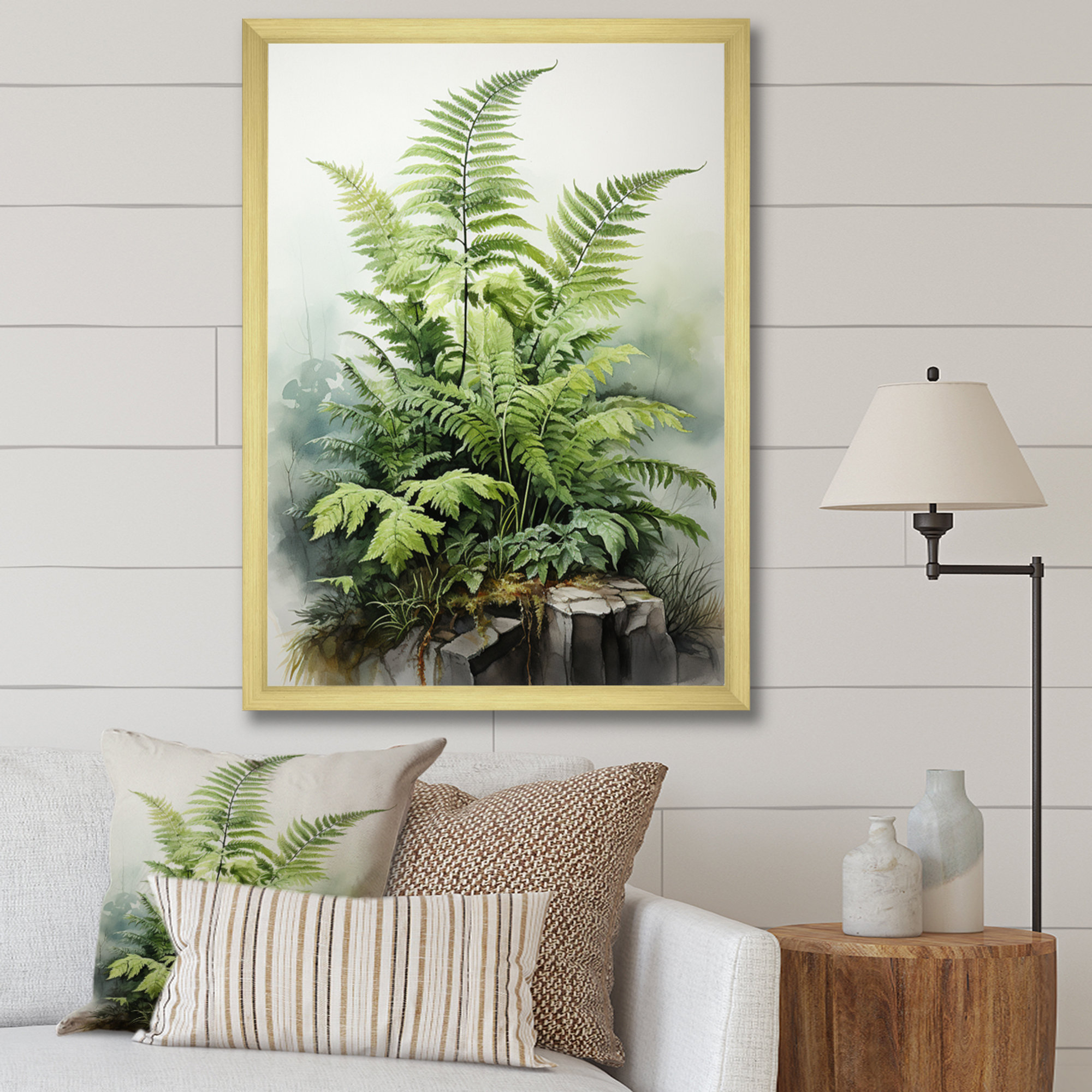 Bay Isle Home™ Minimalism Ferns Verdant Elegance IV - Floral ...