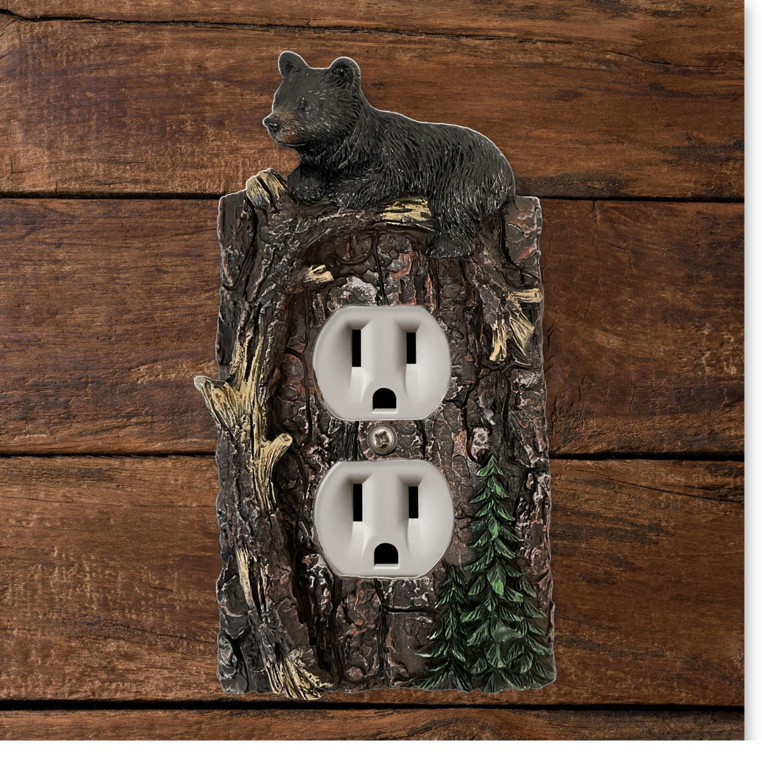 Decor Idea Animals 2 - Gang Duplex Outlet Standard Wall Plate | Wayfair