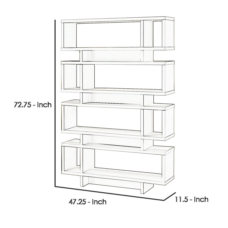 Corrigan Studio® Dinan Bookcase & Reviews | Wayfair