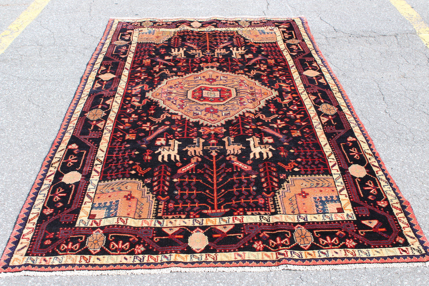 Foundry Select Red 5X9 Vintage Rug | Tribal Oriental Persian Rug ...