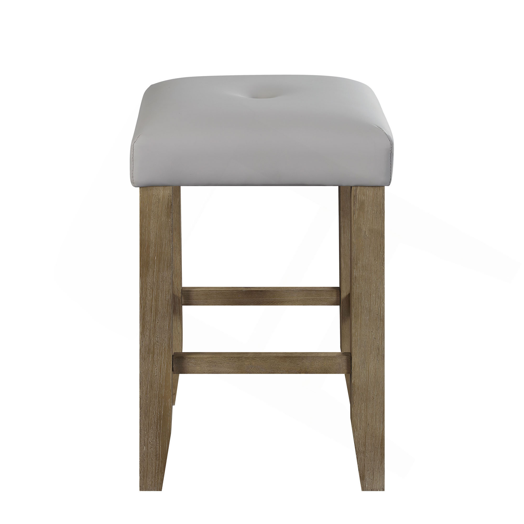 August Grove® Transitional Counter Height Stools Set Of 2Pc, Oak Finish ...