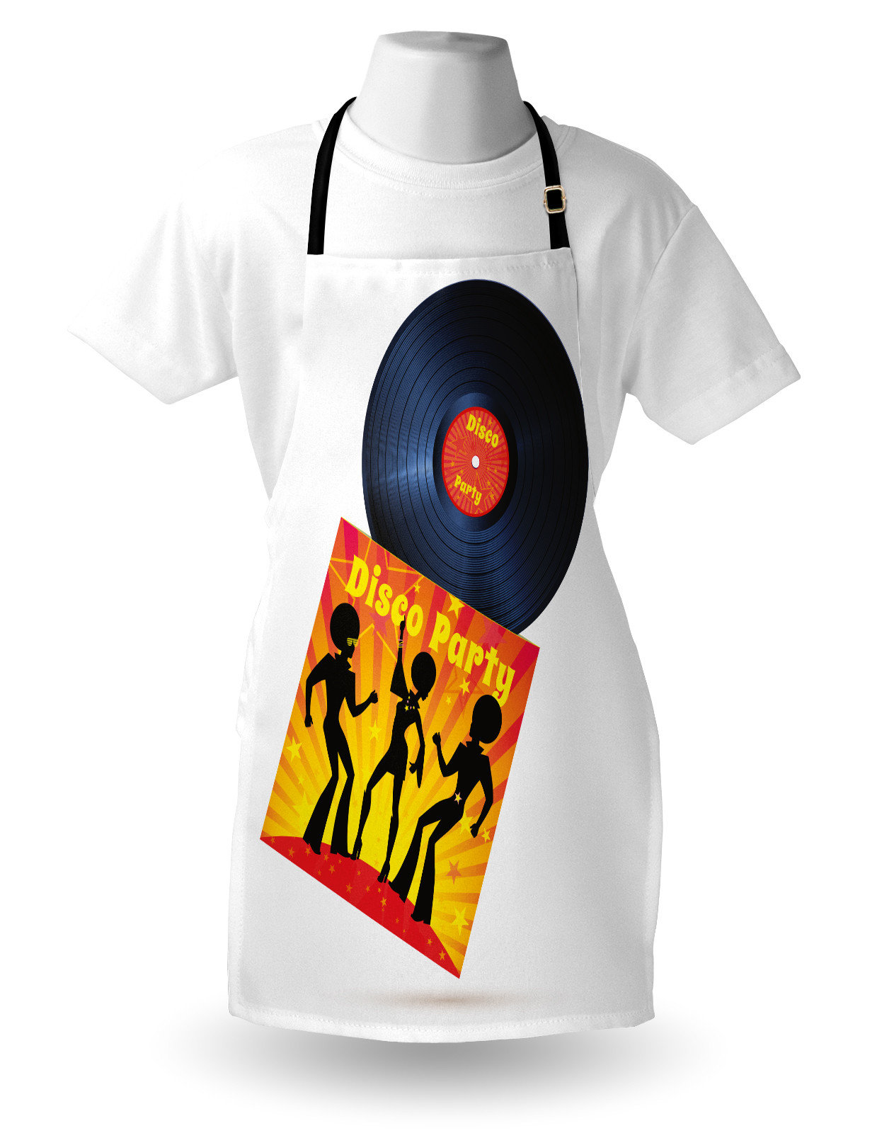 East Urban Home Vinyl Apron Unisex, Record Cover Disco Party, Adult ...