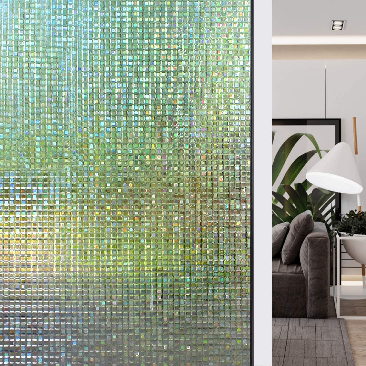 Latitude Run® 3D Mosaic Decorative Privacy Window Decal & Reviews | Wayfair