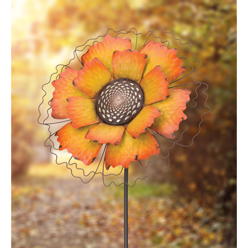 Regal Art & Gift Giant Rustic Flower Stake - Orange & Reviews - Wayfair ...
