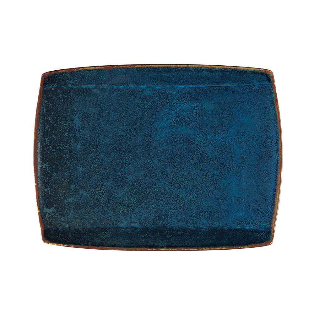 Oneida Studio Pottery Blue Moss Rectangular Plate, 11" X 8 5/8" By ...