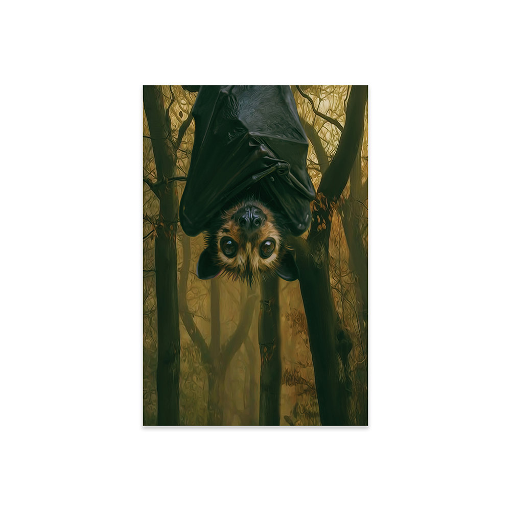 Millwood Pines A Bat in a Dark Forest by Ievgeniia Bidiuk - No Frame ...