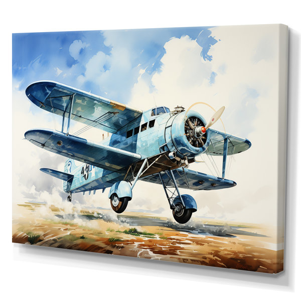 Williston Forge " Soaring Plane Through The Sky " on Canvas - Wayfair ...