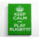 Happy Larry Keep Calm Rugby - Print | Wayfair.co.uk