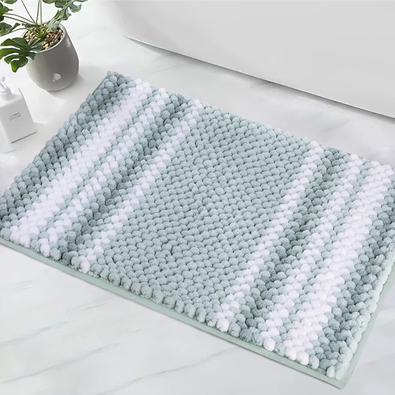 Hokku Designs Bath Shower Mat, Chenille Bath Mat, Bath Rugs Washable ...