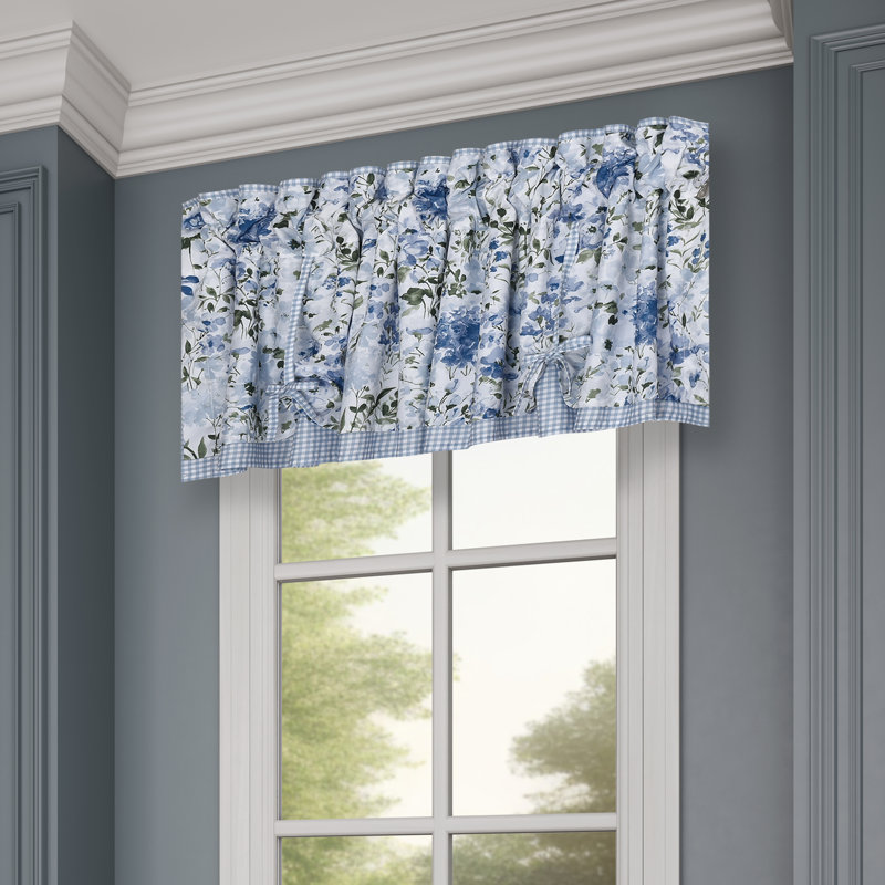 Royal Court Kourtney Window Straight Valance Blue | Wayfair