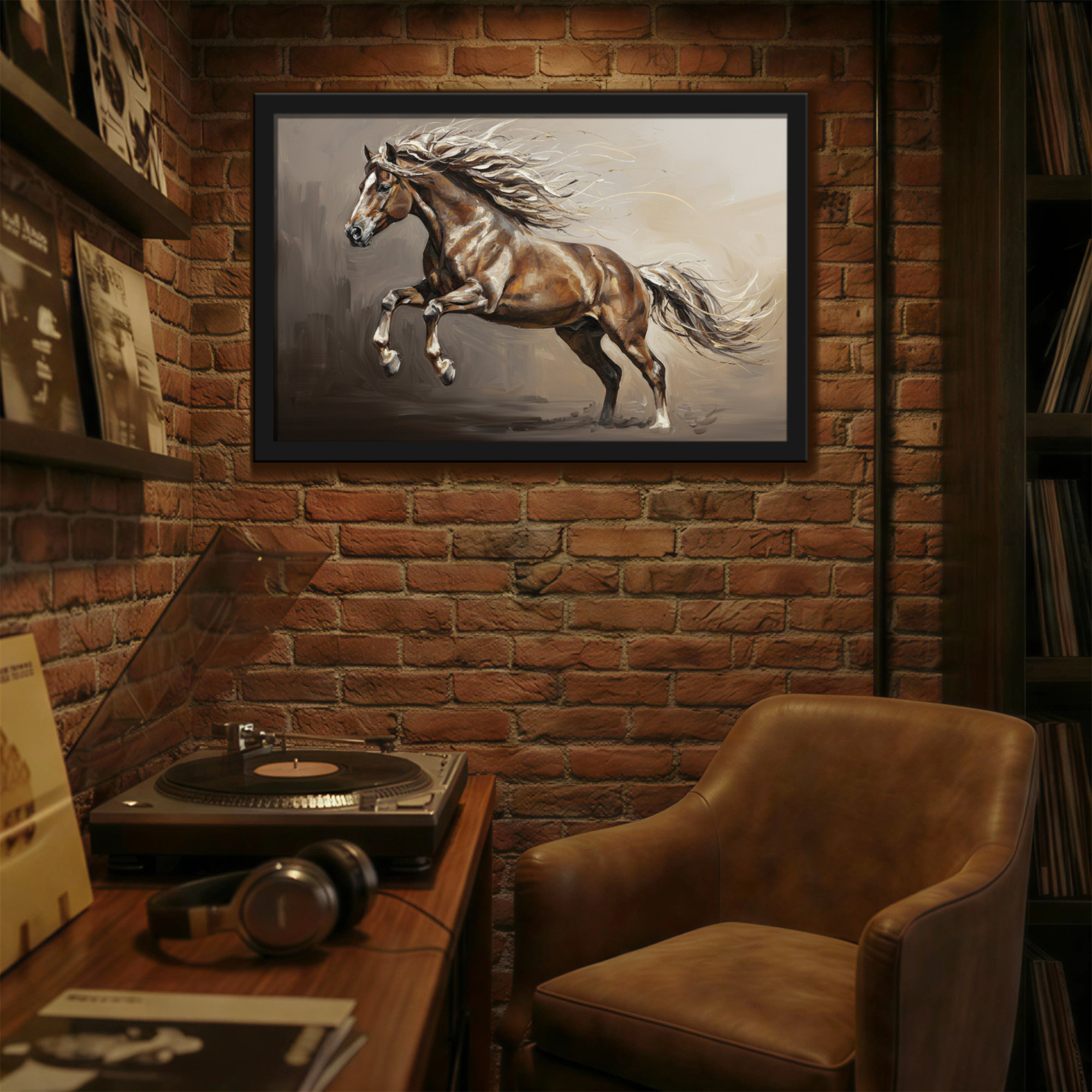 Red Barrel Studio Animals Dynamic Horse In Motion Art Print - Wayfair ...