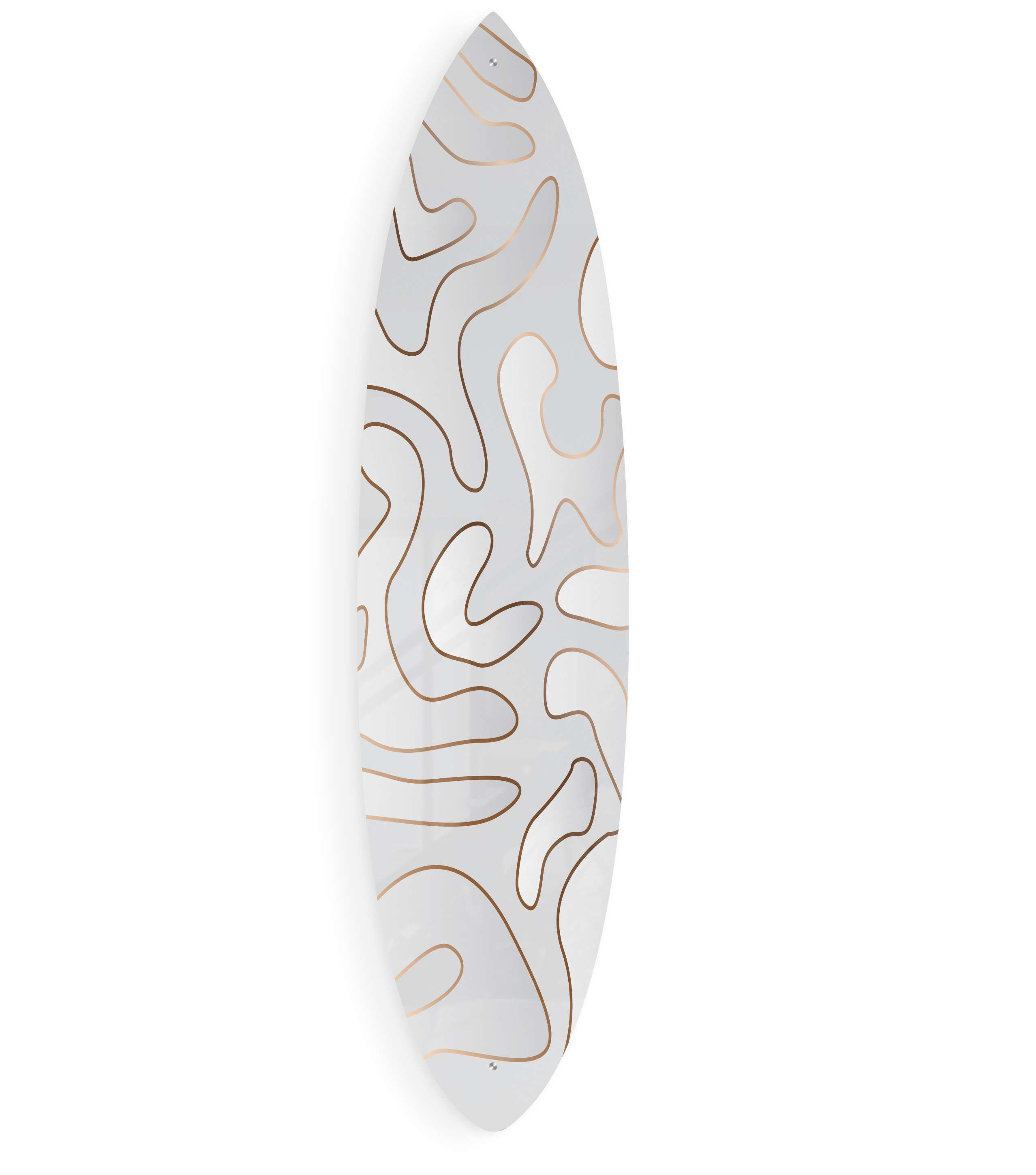 UniQstiQ White Abstract Pattern Acrylic Surfboard Wall Art - Wayfair Canada