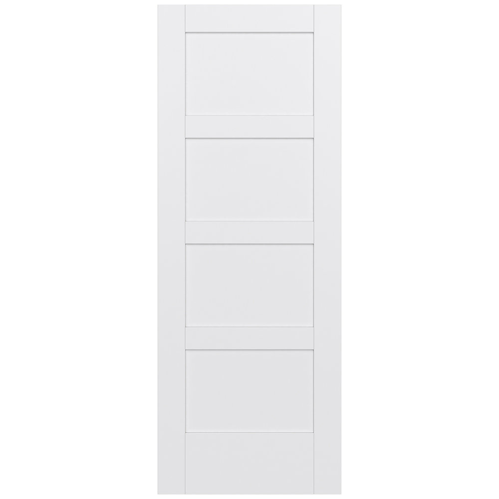 JELD-WEN MODA 4-Panel Solid Core Primed Slab Interior Door | Wayfair
