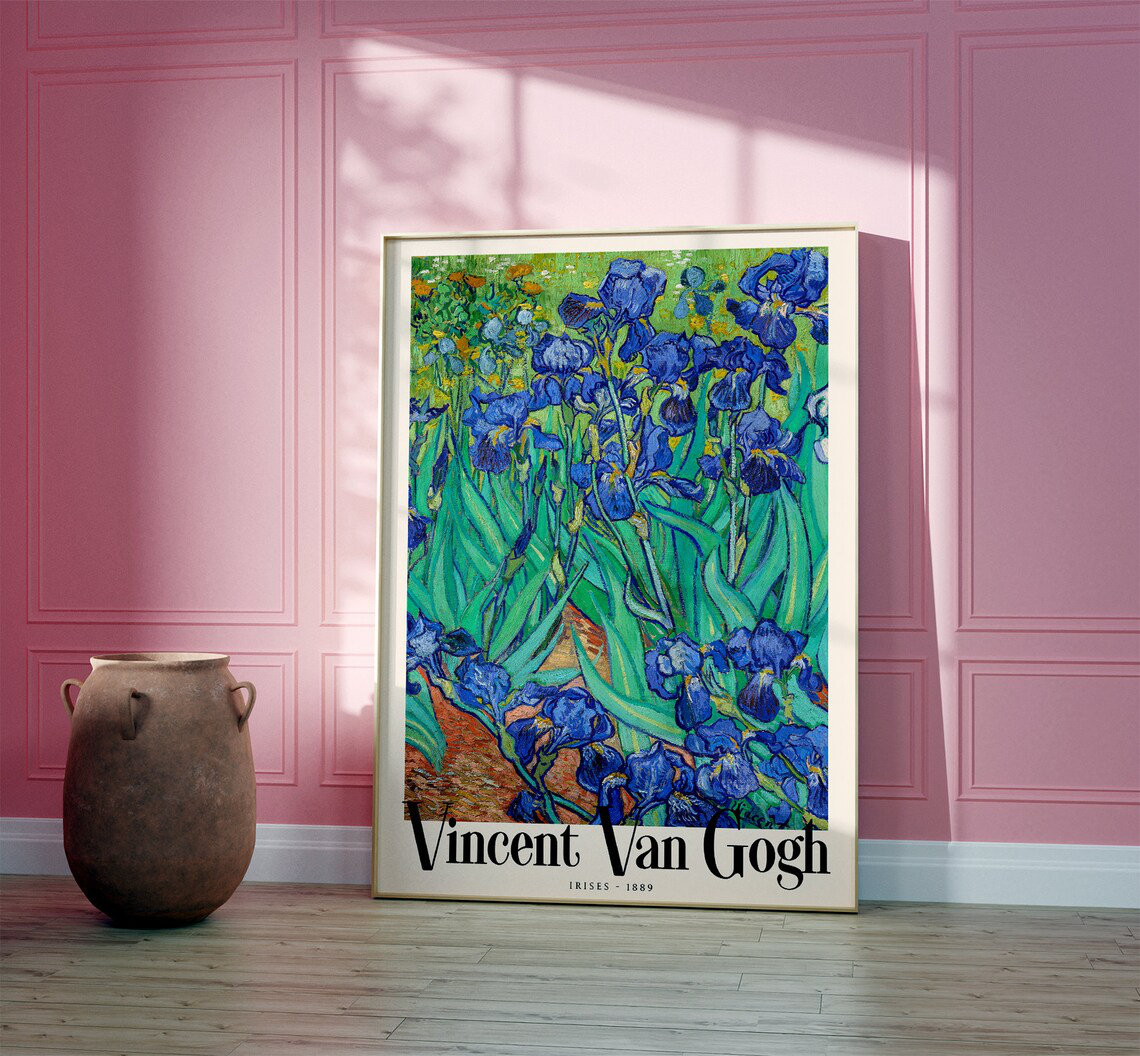 Marlow Home Co. Van Gogh Poster, Irises, Van Gogh Print, Vintage ...