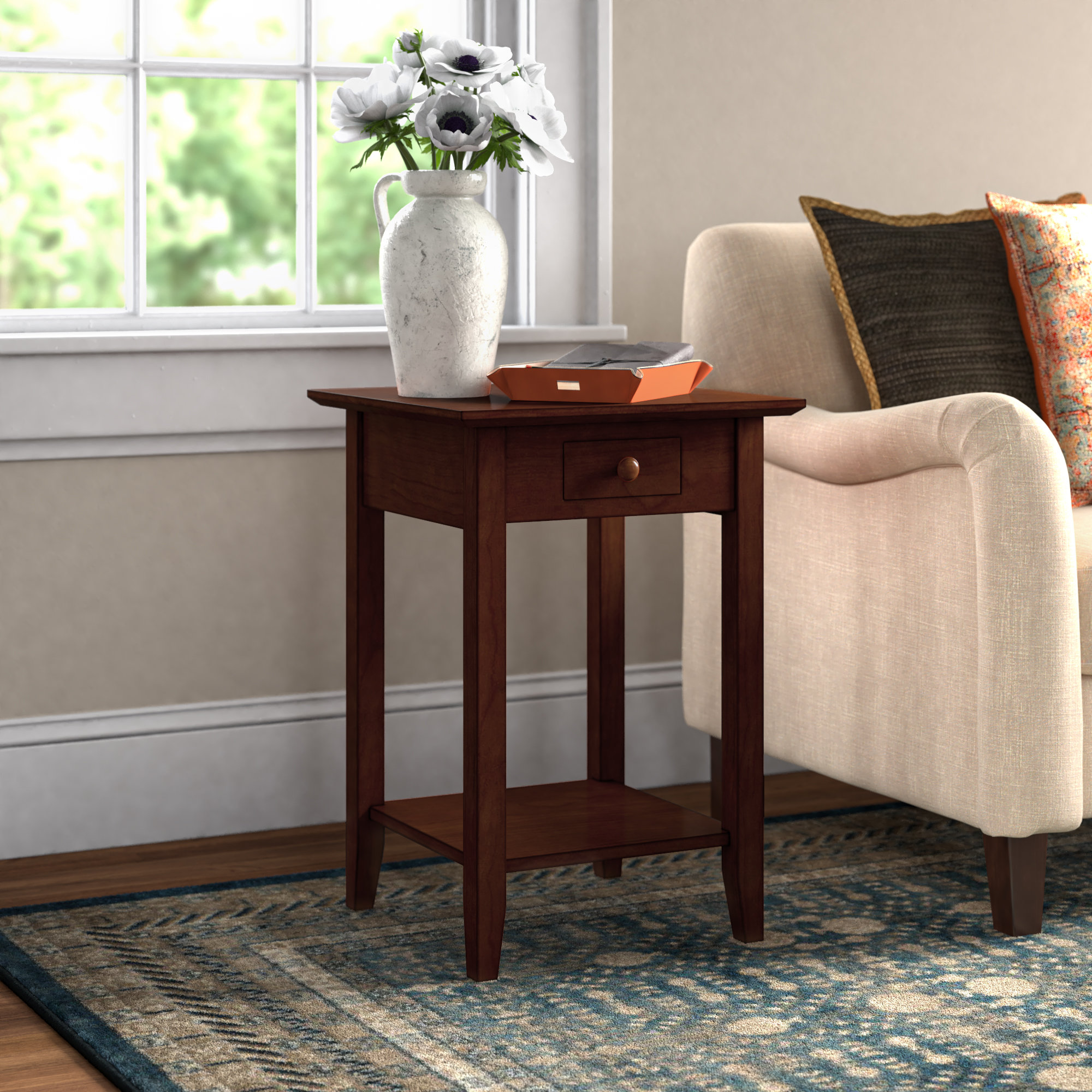 Winston Porter Carbin End Table with Storage & Reviews | Wayfair