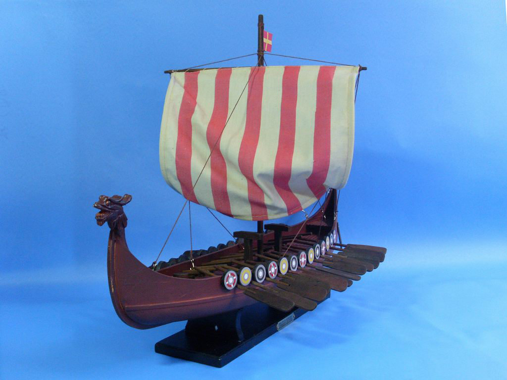 Handcrafted Nautical Decor Viking Drakkar LongModel Ship | Wayfair