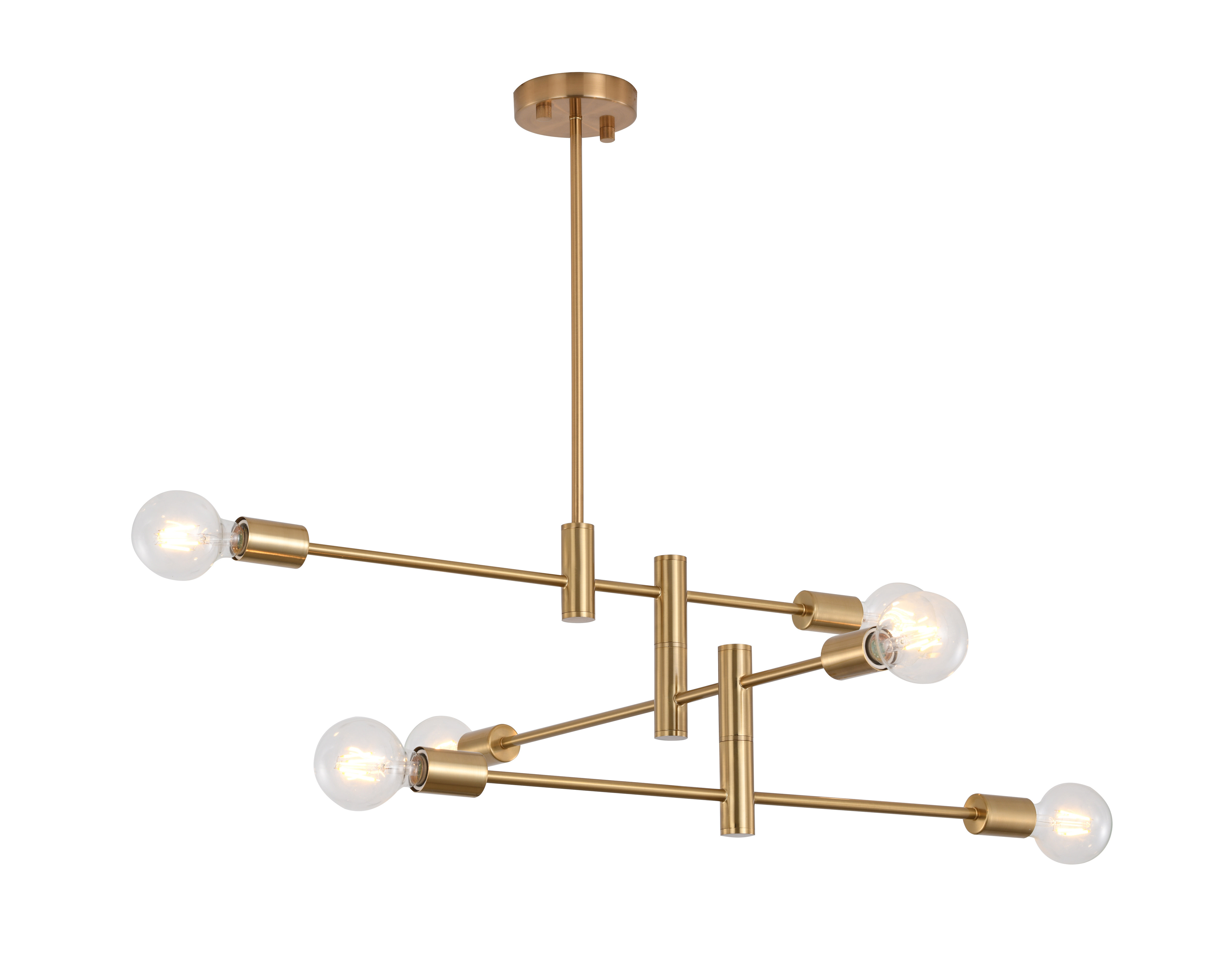 Wrought Studio™ Fowey 6 Light Chrome Sputnik Chandelier & Reviews | Wayfair