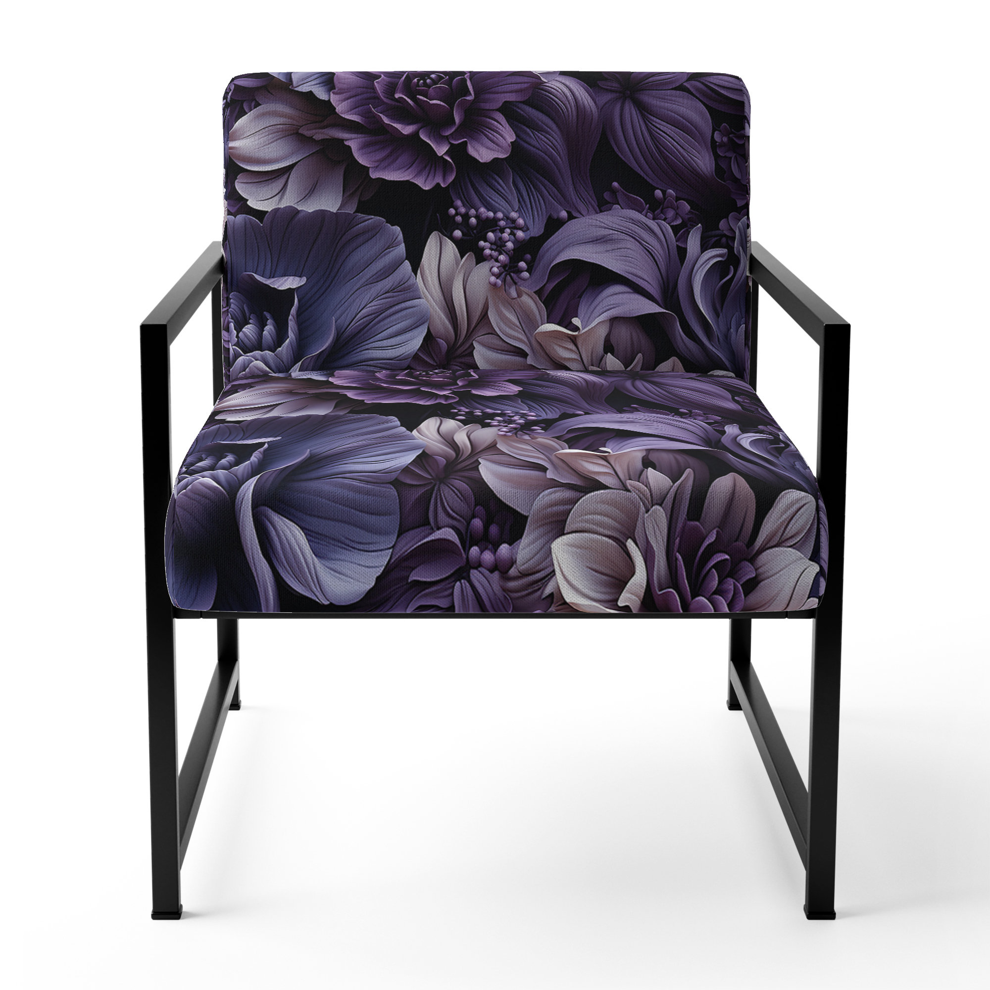 East Urban Home Shadowed Elegance Moody Patterns - Upholstered Floral ...