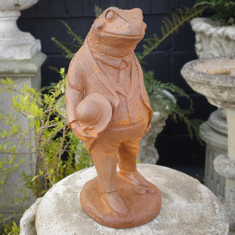 Maturi Bera Toad Metal Garden Statue | Wayfair.co.uk