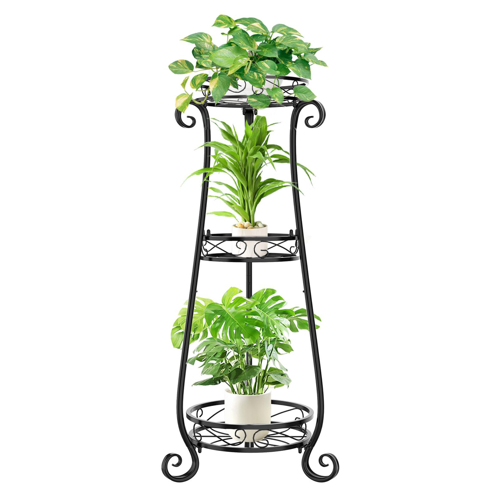 Red Barrel Studio® Metal Plant Stand Indoor Outdoor, Rustproof Iron ...