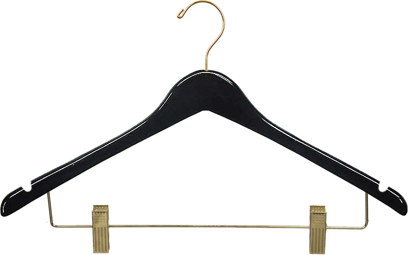 Rebrilliant Wood Hanger With Clips & Reviews | Wayfair