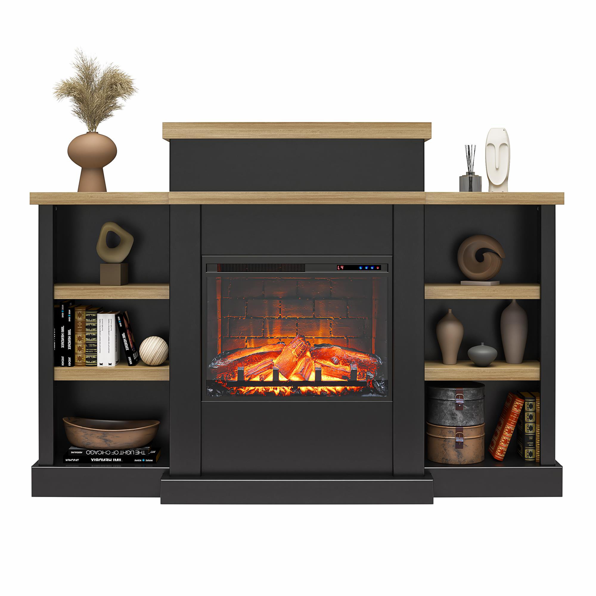 Latitude Run® Maultsby Electric Fireplace & Reviews | Wayfair