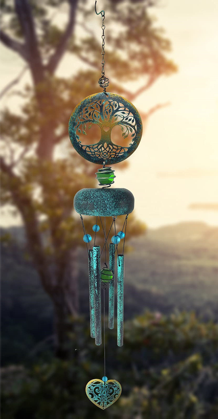 Arlmont & Co. Tree of Life Wind Chimes - Memorial & Sympathy Gifts for ...