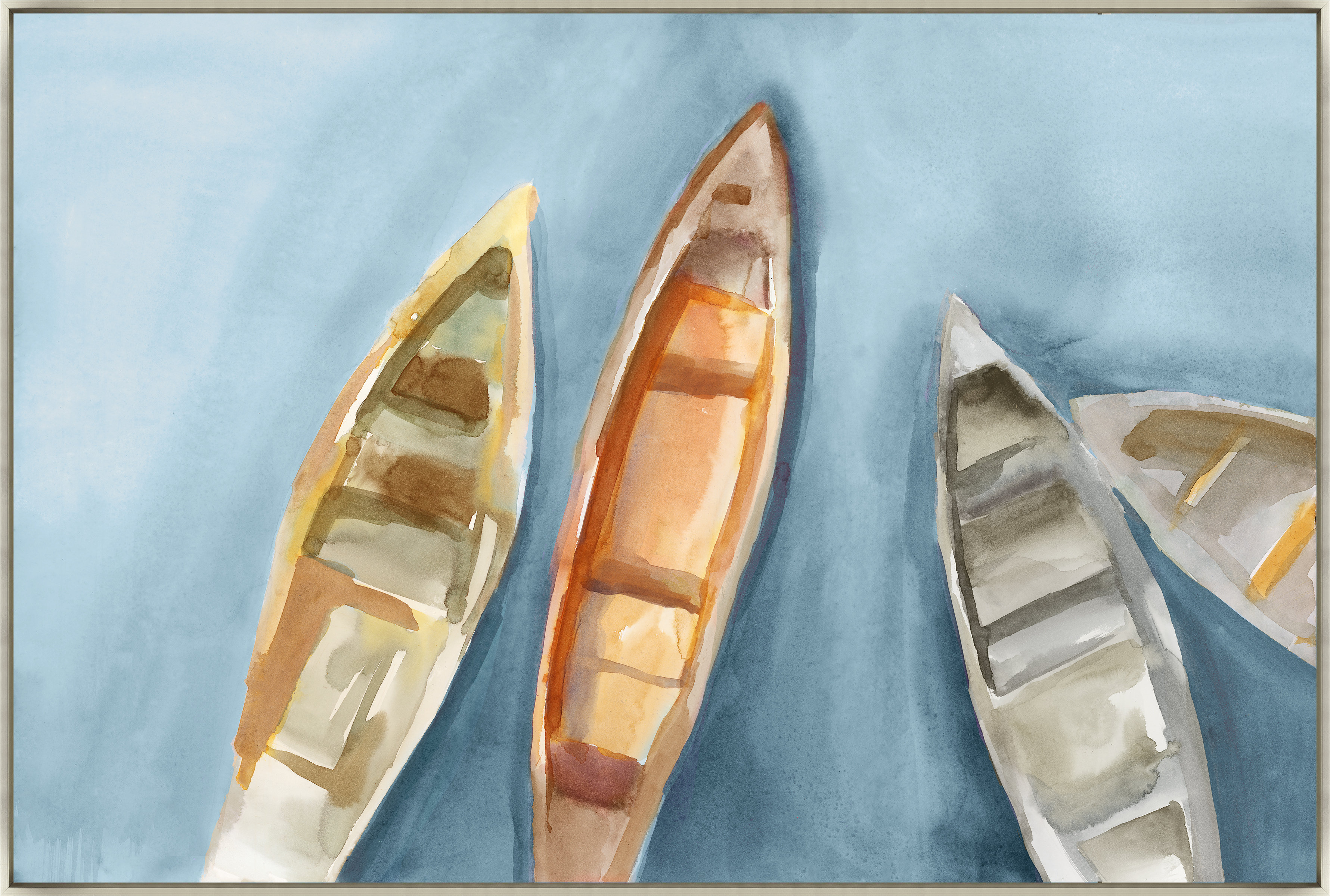 Chelsea Art Studio Blue Afloat III by Giselle Kelly - Floater Frame ...