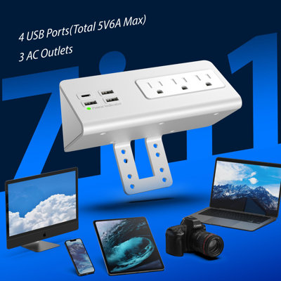 GDL 15 Amps Tamper Resistant Triplex Outlet with USB Port & Reviews ...