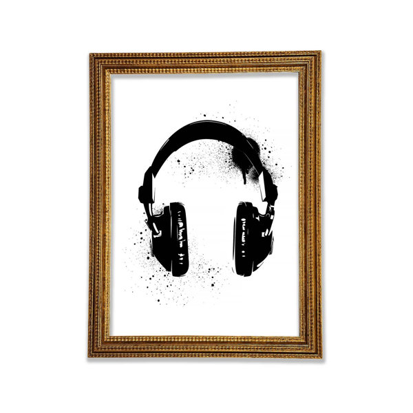 Ebern Designs Headphone Funk - Print | Wayfair.co.uk