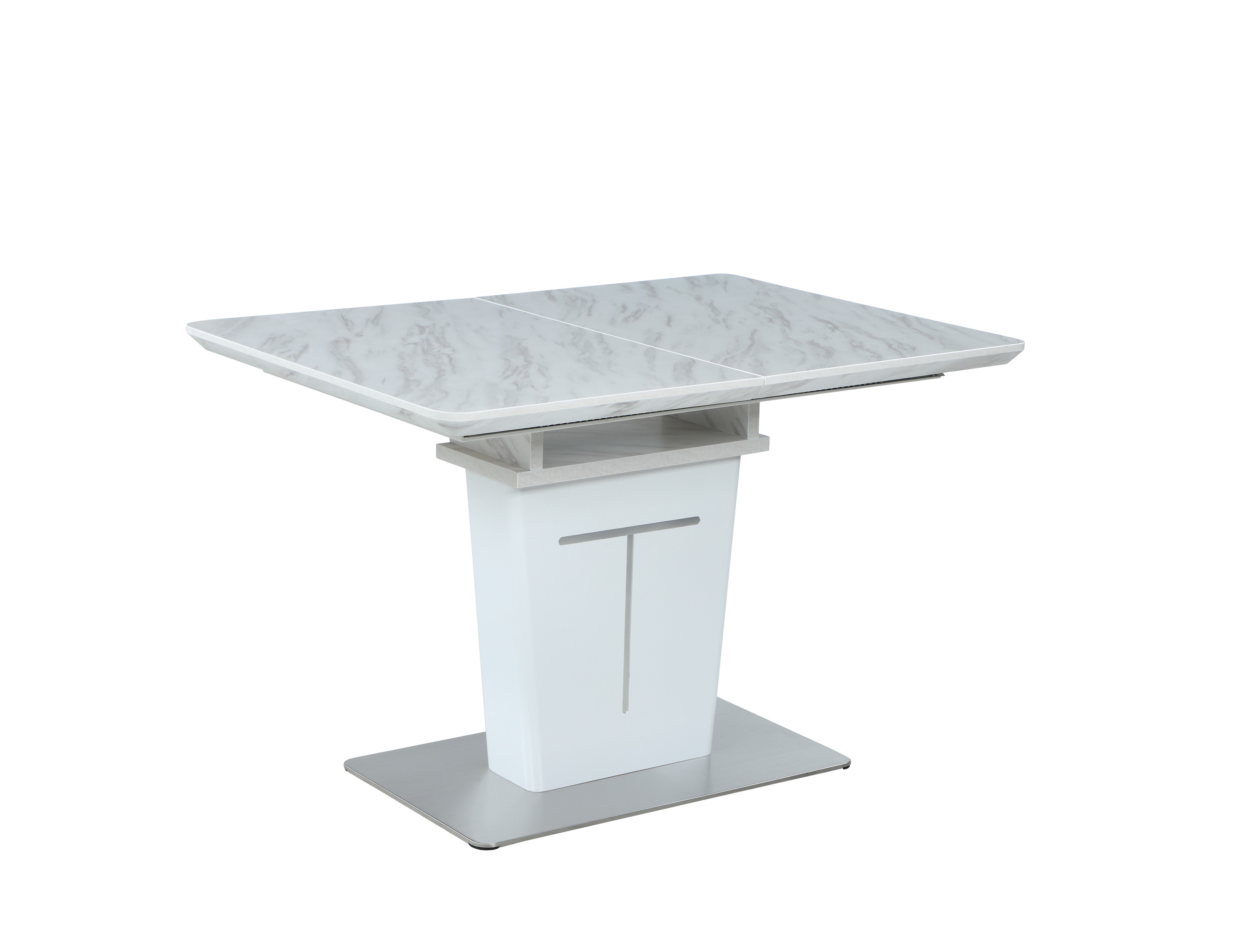 Chintaly Imports Contemporary Extendable Melamine Dining Table | Wayfair