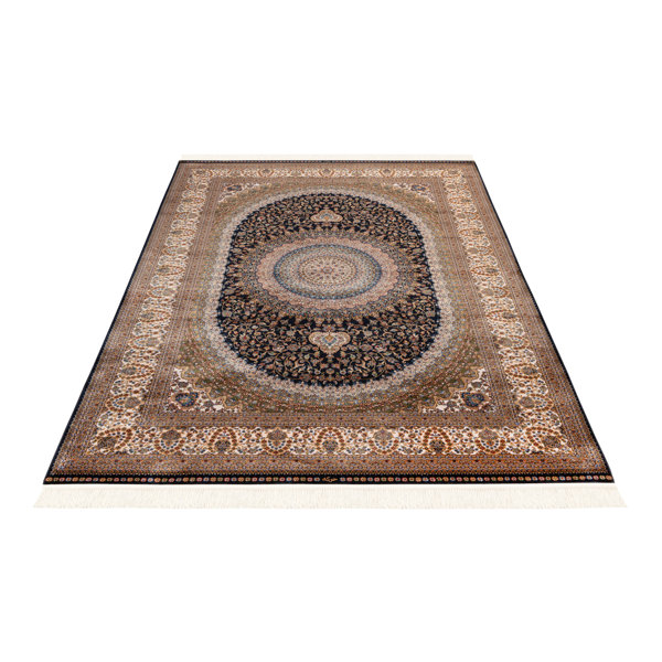 Rosalind Wheeler Verda Oriental Machine Woven Brown Area Rug | Wayfair.ie