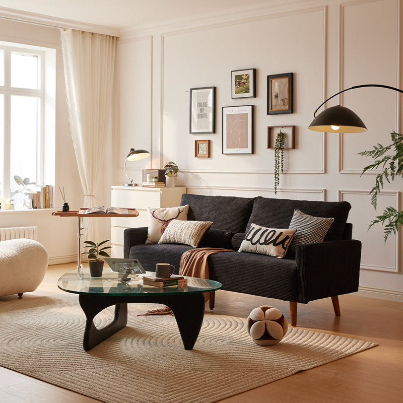 George Oliver Kiry 78.74'' Square Arm Loveseat & Reviews | Wayfair