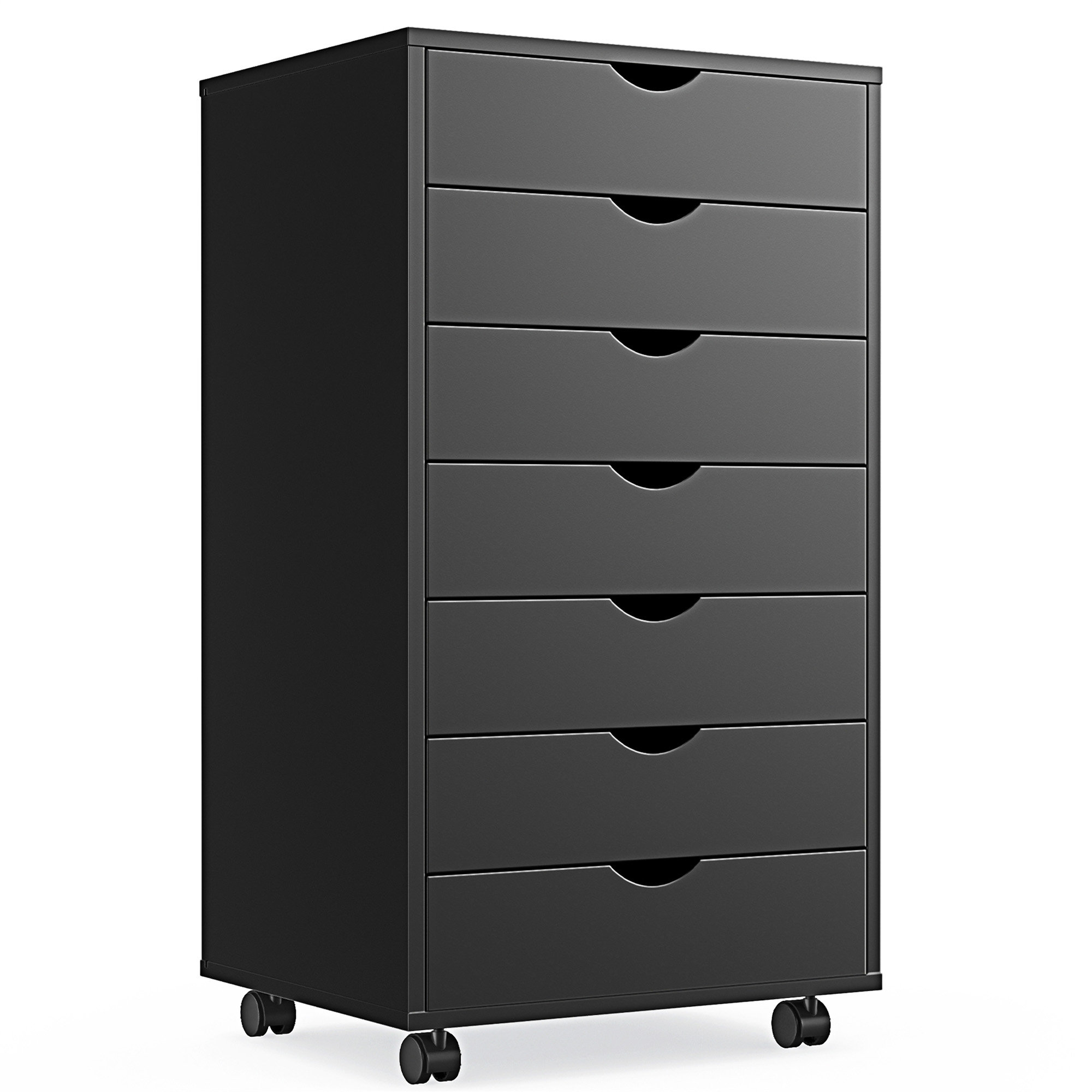 Ebern Designs Sweetcrispy 7 Drawer Chest - Storage Cabinets With Wheels ...