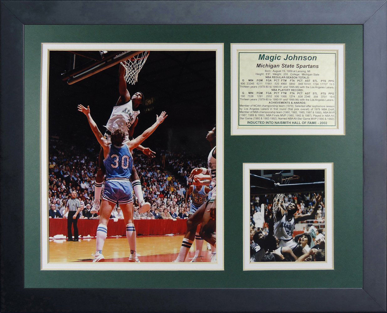 Legends Never Die 'Magic Johnson - Michigan State' Framed Memorabilia ...