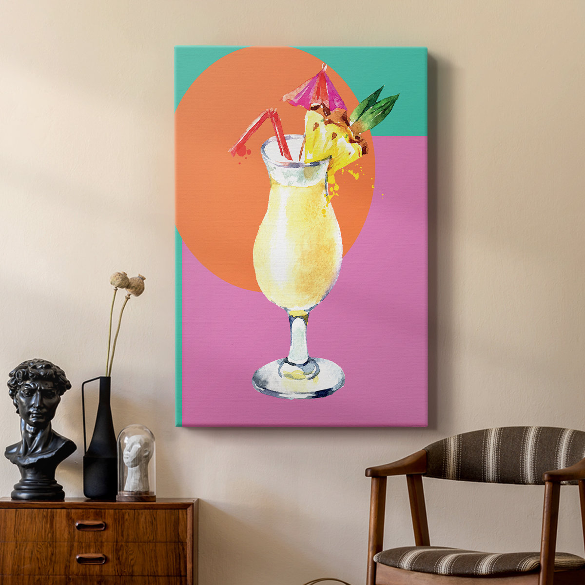 Ophelia & Co. Pina Colada -Custom Wrapped Gallery Cavas - Wayfair Canada
