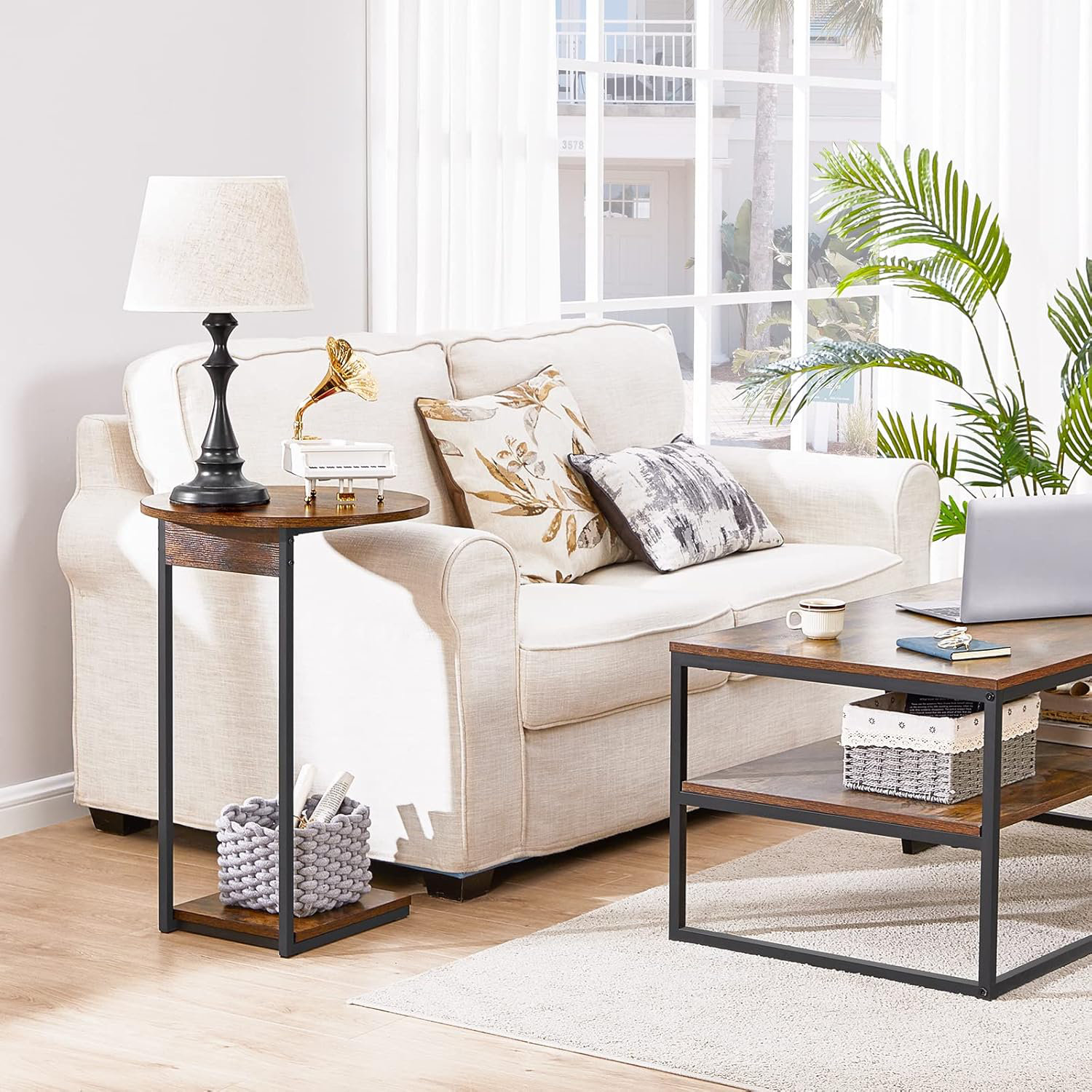 Ebern Designs Sides Table For Living Room, Small End Table For Small ...