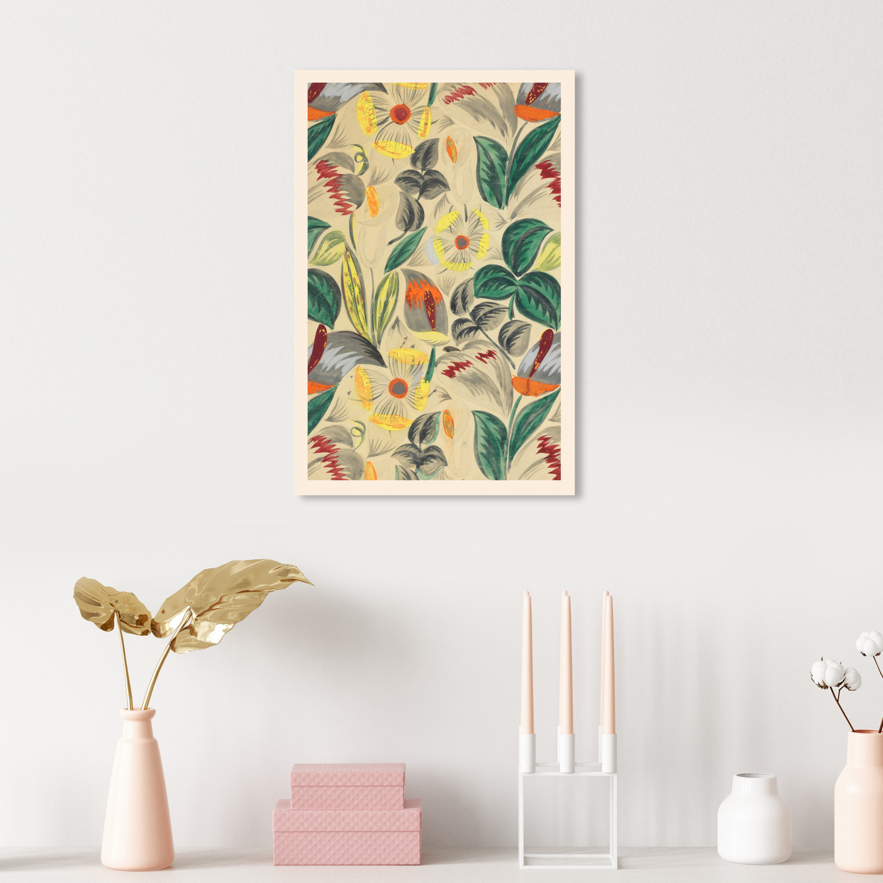 Oliver Gal Textile 1913 Pattern - Painting on Canvas - Wayfair Canada