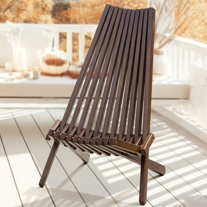 Red Barrel Studio® Jahvion Eucalyptus Wooden Folding Portable ...