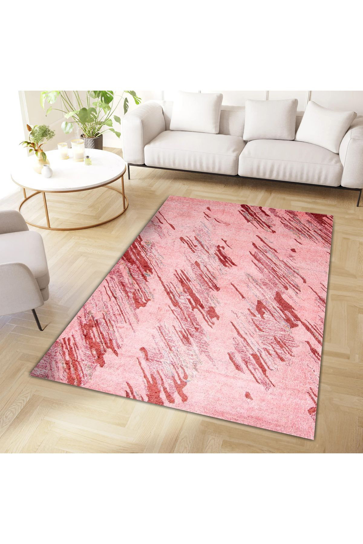 Hokku Designs Liza Collection Modern Geometric Area Rug | Wayfair