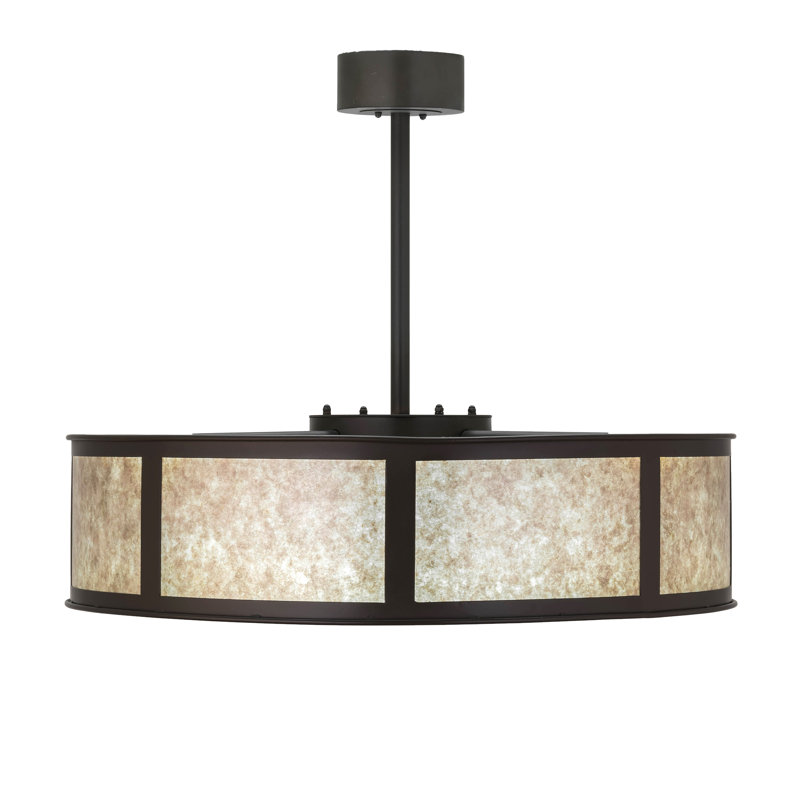 Meyda Lighting Smythe Craftsman LED Ceiling Fan, Light Kit Included ...